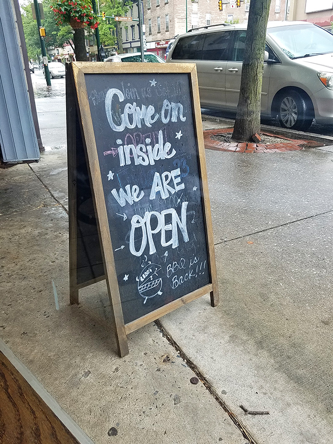 "Come on inside, we are open"—six simple words that promise a world of smoky delights just beyond that door.