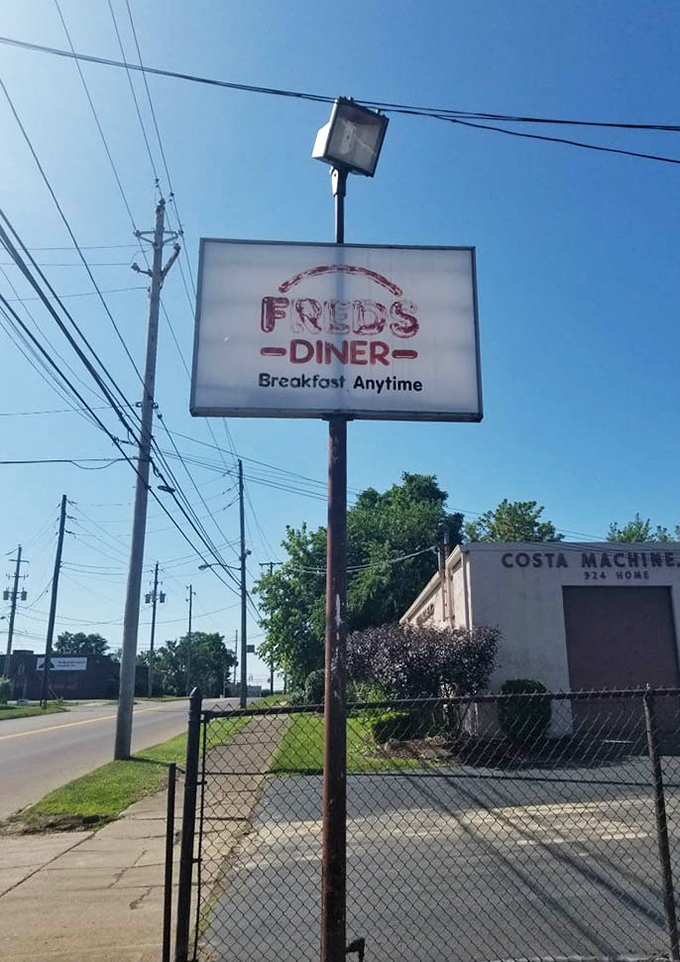 The sign that's guided hungry travelers for years&mdash;three simple words that promise everything you need: "Breakfast Anytime."