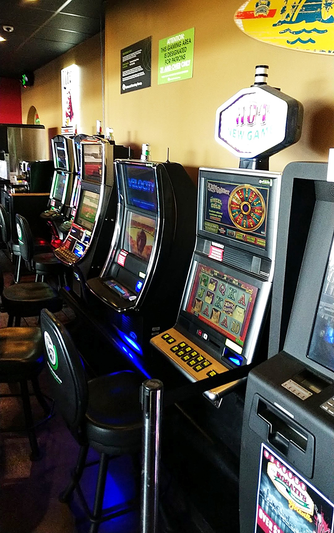 Gaming area for those who like a little entertainment with their meal. Try your luck, but the real jackpot is waiting on your table.