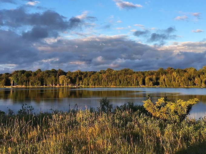 Golden hour transforms South Bar Lake into a mirror reflecting both sky and soul. The kind of view that makes you temporarily forget about your inbox.