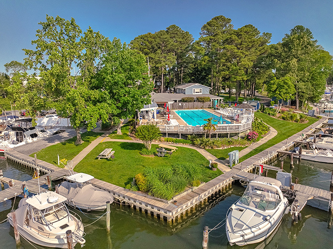 Spring Cove Marina showcases the perfect marriage of boats and leisure &ndash; where Social Security checks go to fulfill their destiny as down payments on nautical dreams.