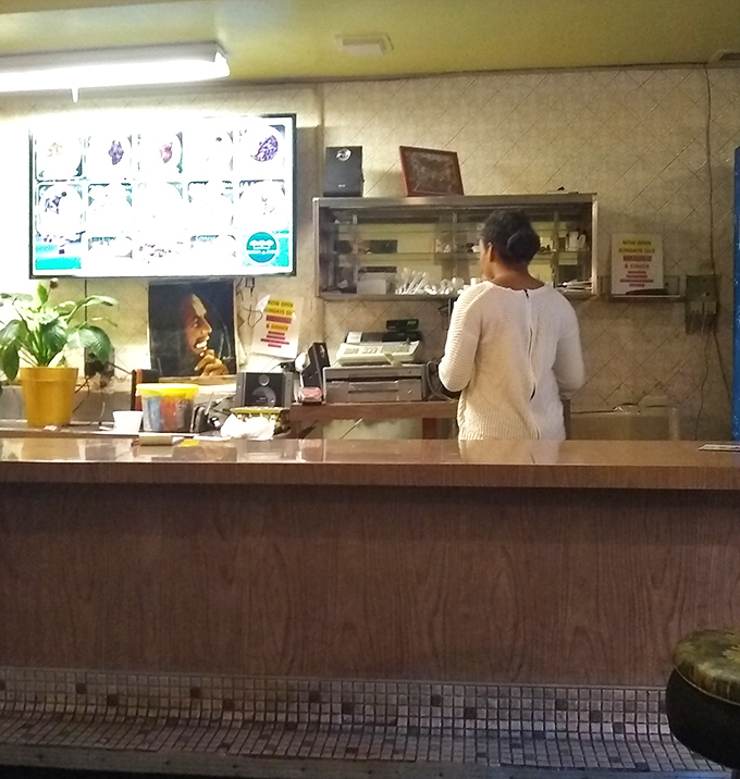 No fancy digital displays needed here&mdash;just a straightforward menu board and the promise of authentic flavors prepared with care.