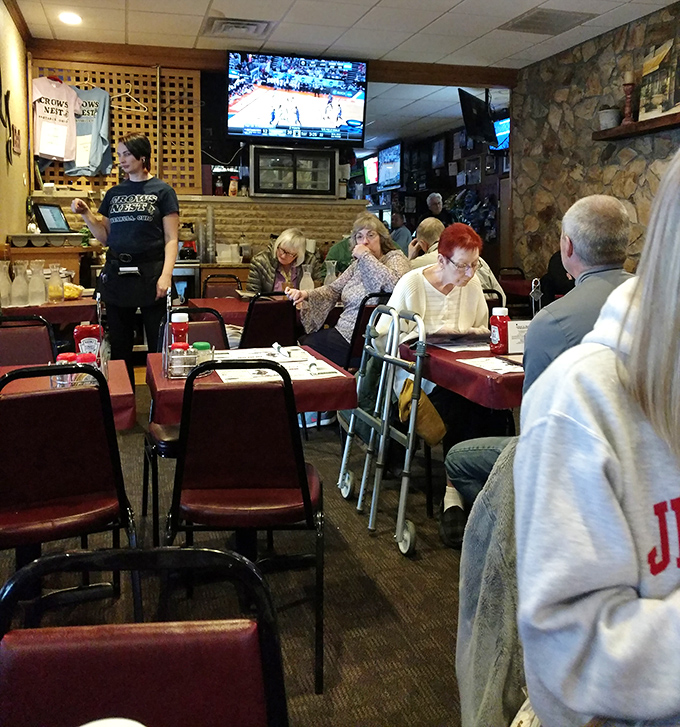 A glimpse into the dining room reveals the true measure of any great restaurant &ndash; happy customers engaged in that timeless ritual of breaking bread together.