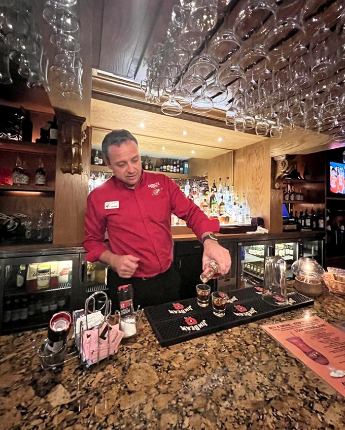 Behind every great cocktail is a skilled bartender with steady hands and perfect timing. Liquid artistry in a Western setting.