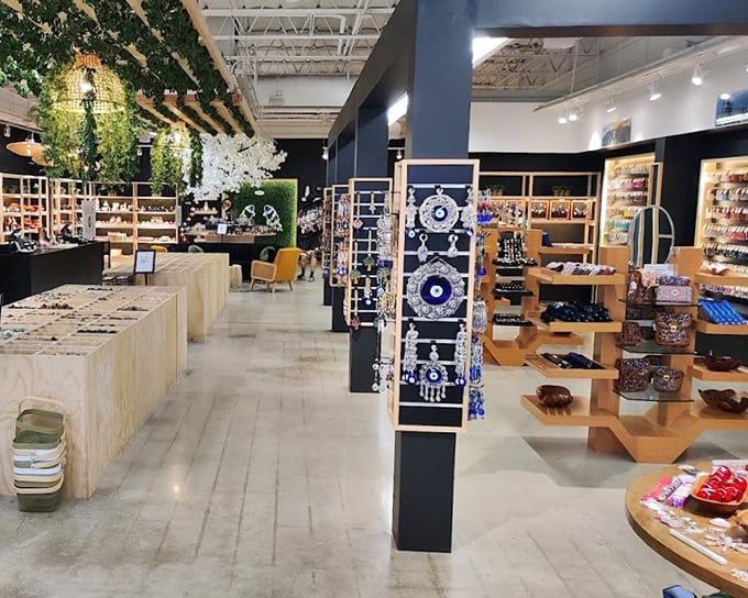Modern minimalism meets global craftsmanship in this boutique, where home goods tempt shoppers who came "just for a new pair of shoes."