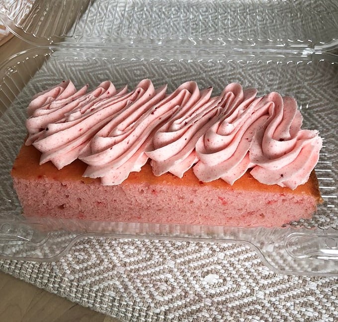 Strawberry cake that doesn't need a birthday as an excuse. Pink perfection that makes Tuesday feel like a celebration.