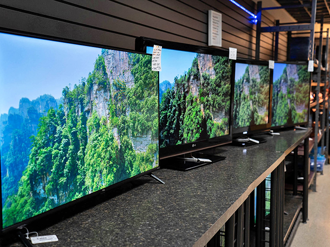 Television paradise or a forest of screens? Either way, someone's living room is about to get a serious upgrade.
