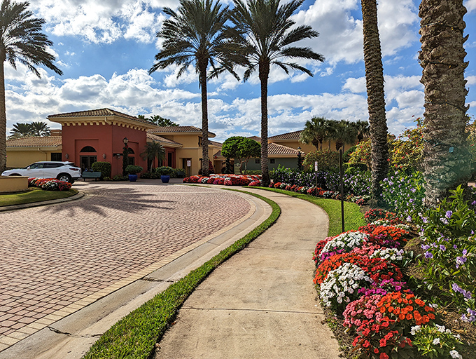 Retirement communities in Fort Myers don't skimp on curb appeal&mdash;those flower beds are working harder than most landscapers up north.