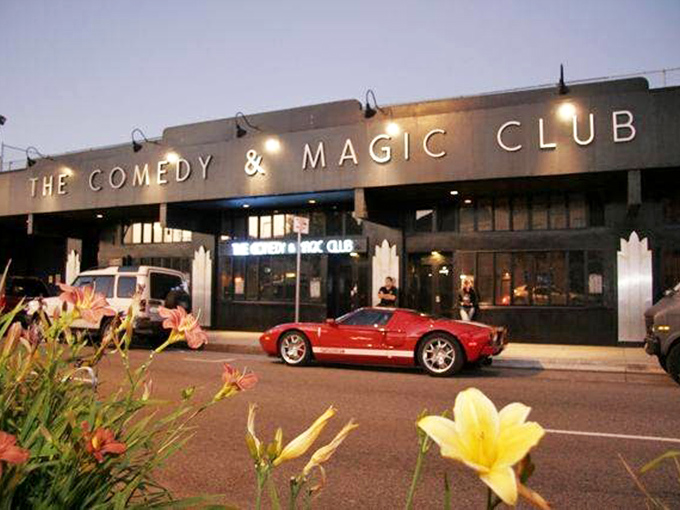 The Comedy & Magic Club, where laughter meets illusion and parking spots disappear faster than a magician's rabbit.