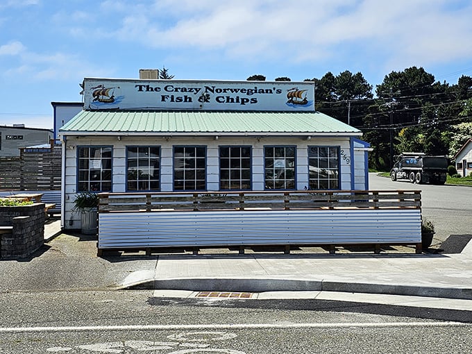 The Crazy Norwegian's Fish & Chips&mdash;where the name is quirky but the seafood is serious business. A local institution for good reason.