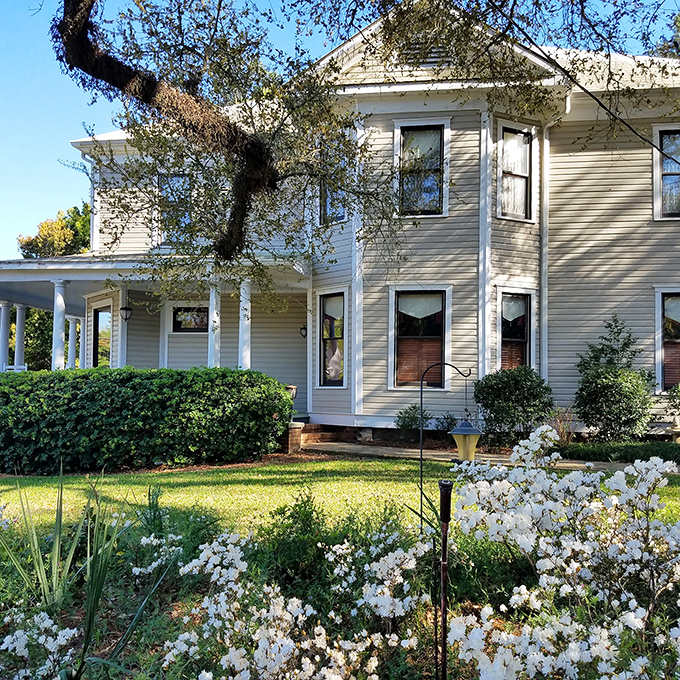 This charming bed and breakfast, with its wraparound porch and blooming garden, is the antidote to cookie-cutter hotel rooms.