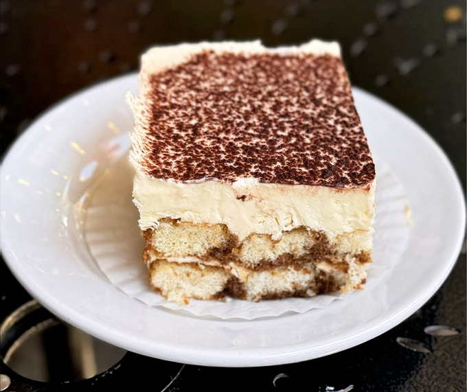 Tiramisu that doesn't mess around &ndash; layers of coffee-soaked perfection that makes you wonder why you'd ever waste calories elsewhere.