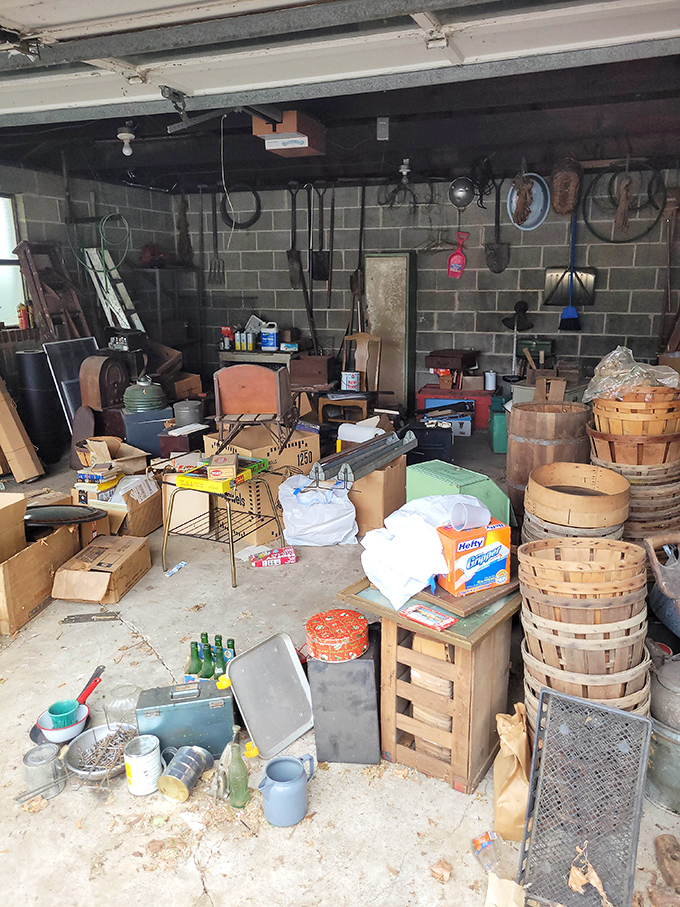 The ultimate DIY treasure trove. Baskets, tools, and mysterious gadgets await the handy shopper with vision and determination.
