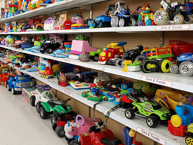 Toy aisle archaeology: dig through these plastic treasures to unearth childhood memories and tomorrow's playtime heroes.