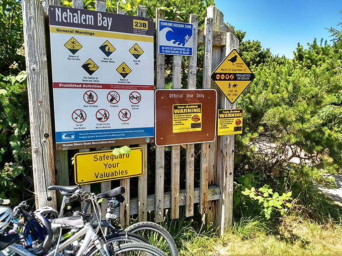 The warning signs collection&mdash;where the park politely suggests that nature, while beautiful, isn't always interested in your survival.