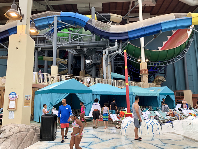 A surprising neighbor to the outlets &ndash; this indoor water park offers an alternative for family members who'd rather splash than shop.