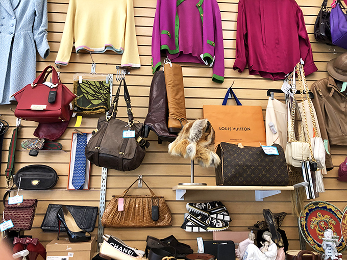 Designer dreams at digestible prices: Spot that Louis Vuitton peeking out? It's like finding a truffle in the forest—rare, exciting, and worth the hunt.