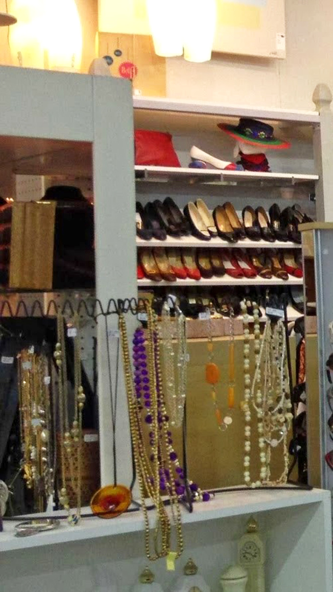 Vintage accessories &ndash; where yesterday's fashion becomes today's statement piece. Those pearls have seen cocktail parties that would make Mad Men blush.