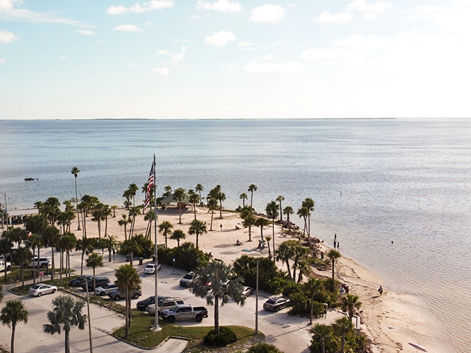 From above, it looks like Mother Nature's own resort, minus the hefty price tag.