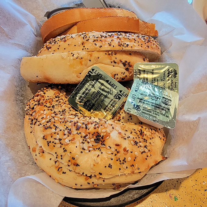 These aren't just bagels&mdash;they're edible time machines to Brooklyn, complete with those little packets of butter that somehow taste better than regular butter.