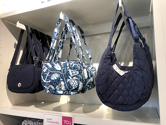 Vera Bradley bags at 70% off&mdash;proof that carrying your essentials in style doesn't require carrying less cash in your wallet.