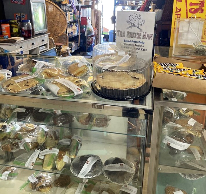 Fresh-baked goods tempt passersby with aromas that could lead people astray from shopping missions.