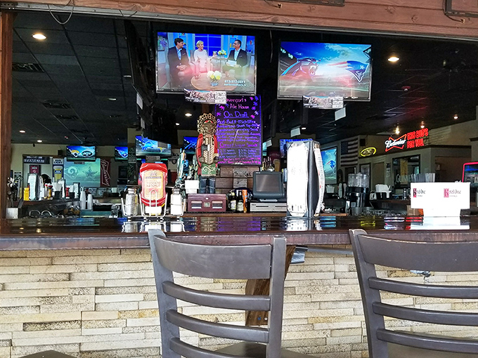 A bar stocked for serious sports watching &ndash; because nothing pairs with a touchdown like a cold one and good company.