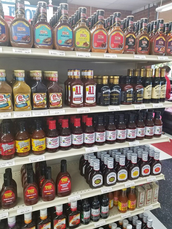 The sauce selection&mdash;because sometimes the hardest choice you'll make all day is which delicious path to flavor town you'll take.