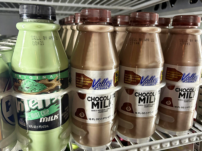 Valley chocolate milk and mint chip&mdash;the perfect sweet counterpoint to savory hot dogs. Like dessert in a bottle, with a side of nostalgia.