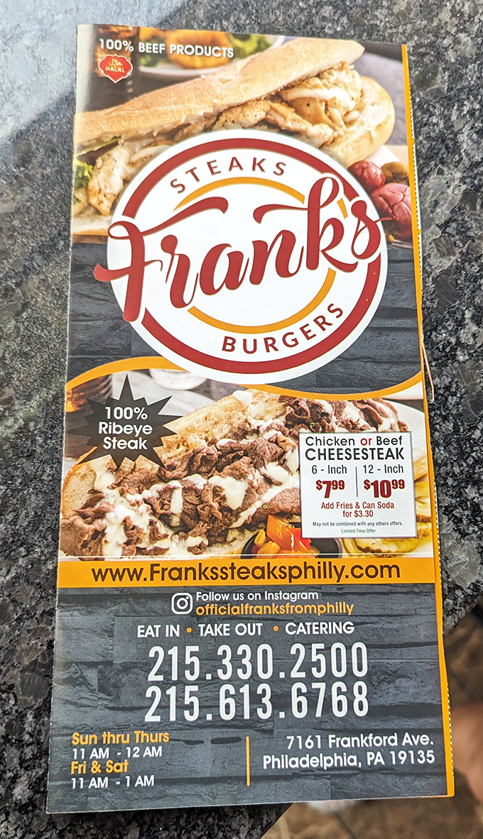 The take-home menu doubles as both reading material and a reminder that you need to come back soon. Very soon.