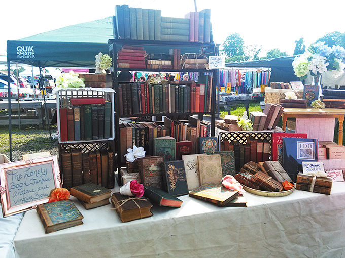 A bibliophile's dream come true! These weathered volumes hold stories within stories, waiting for their next chapter in your home.