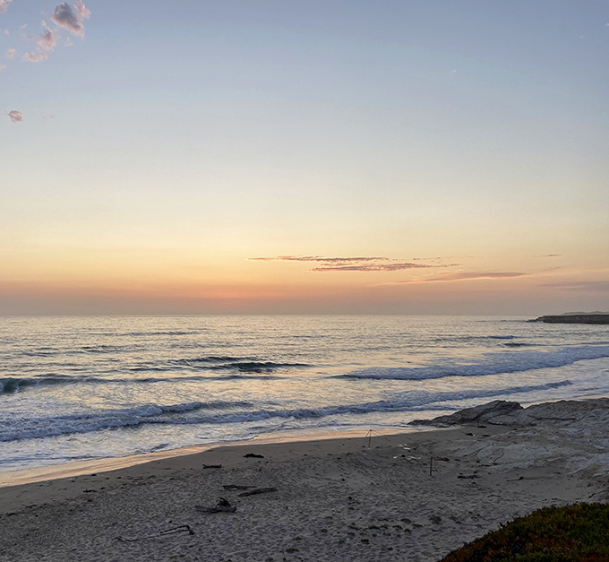 Sunset at the beach near Lompoc offers the rare combination of spectacular ocean views without having to battle for parking or blanket space.