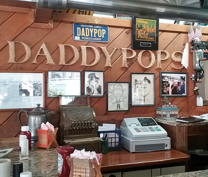 The cashier station surrounded by memories, where every transaction ends with a smile.