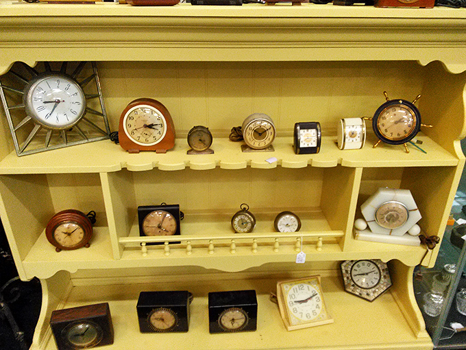 Time literally stands still in the clock corner, where every piece is permanently set to "time to buy me." Punctuality never looked so tempting.