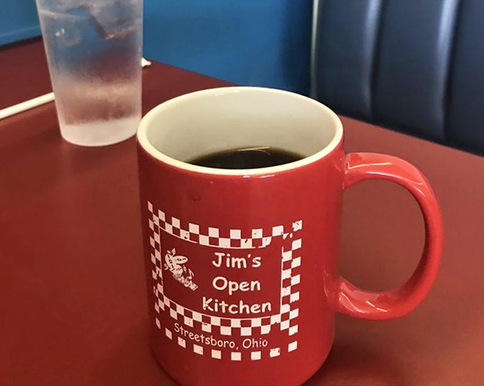 That red checkered coffee mug isn't just a vessel&mdash;it's a badge of membership in the club of people who appreciate diners done right.