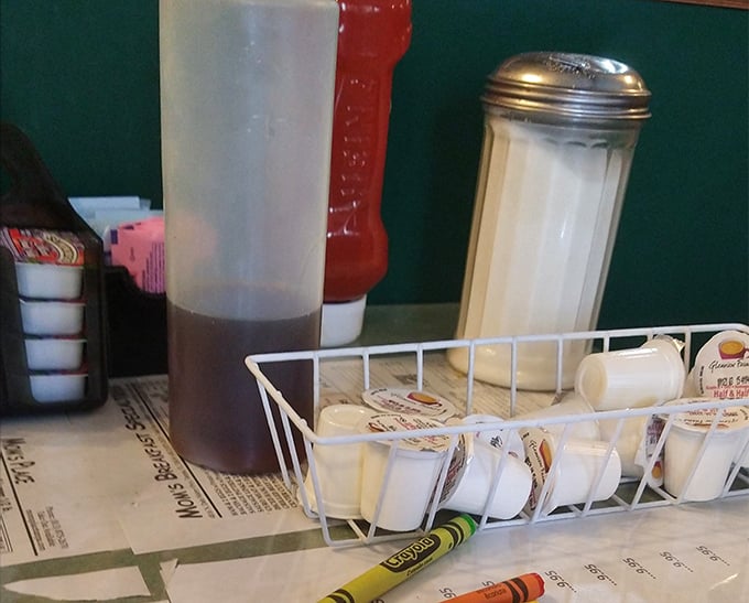 The condiment station&mdash;breakfast's supporting cast. These humble containers hold the power to transform good eggs into memorable ones with just a squeeze.