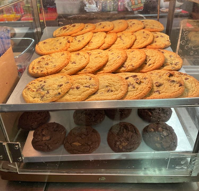 Freshly baked cookies tempt moviegoers with sweet perfection. Because sometimes the concession stand desserts outshine the Hollywood endings.