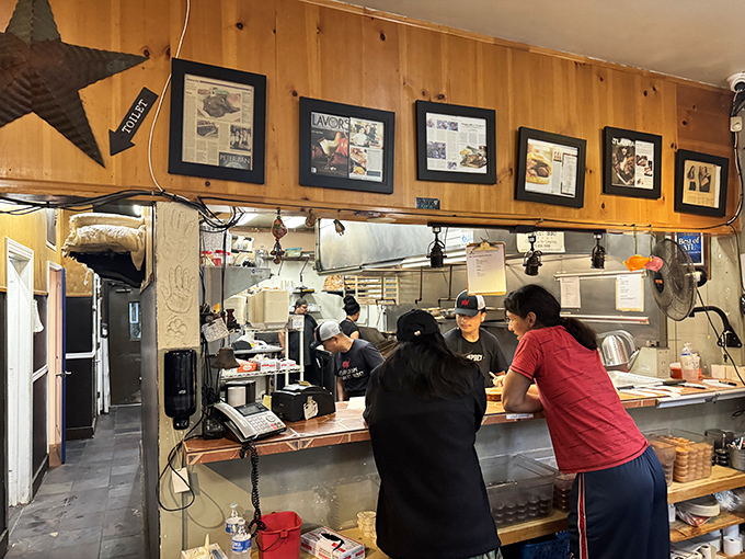 Where the magic happens. The open kitchen layout means you can watch your order being prepared with all the care of a surgeon.