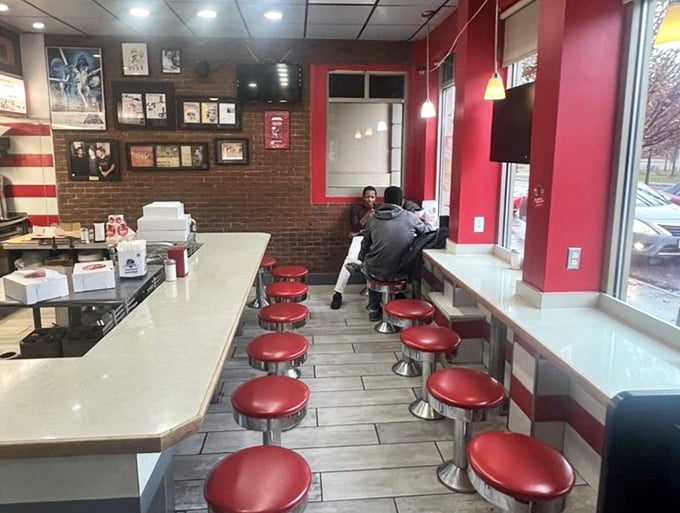 The counter seating&mdash;where philosophers, poets, and procrastinating students have contemplated life's mysteries over coffee since 1969.