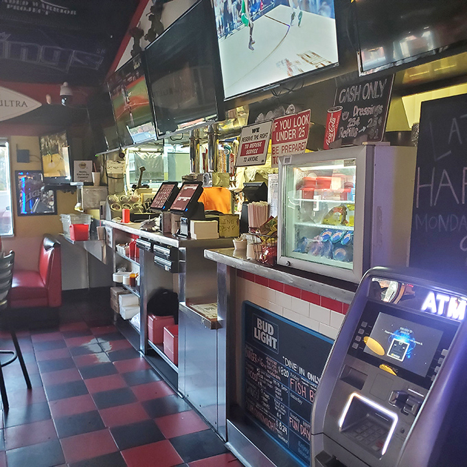 Where the magic happens. This counter has witnessed countless orders, first dates, and the beautiful beginning of food comas.