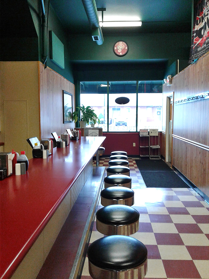 The counter seating&mdash;where solo diners become temporary neighbors and the rhythm of short-order cooking becomes the soundtrack to your meal.