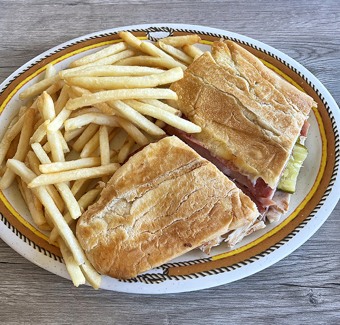 This Cuban sandwich with perfectly crisp fries could broker peace between nations &ndash; or at least between hungry family members.