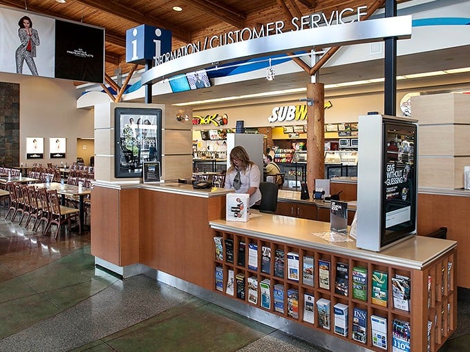 Customer service stands ready to assist, the unsung heroes helping shoppers navigate the wonderful wilderness of Washington's premier outlet experience.