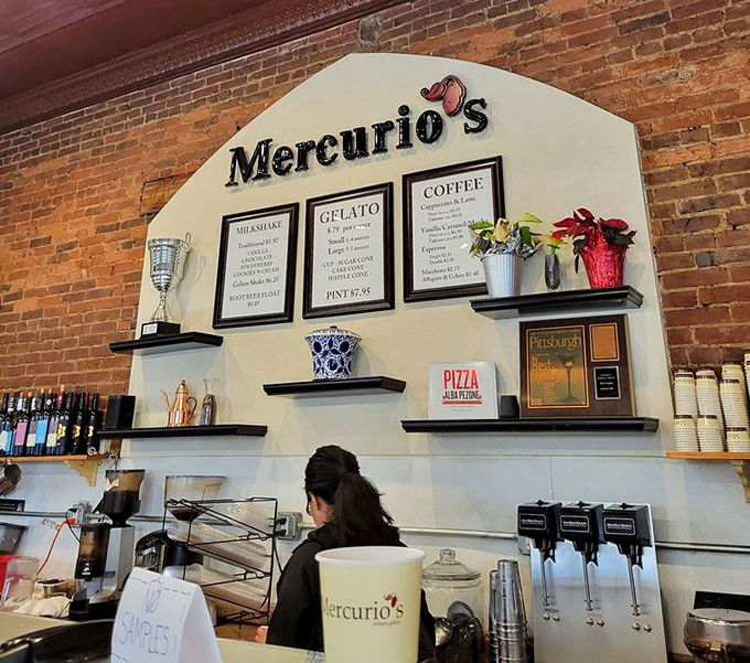 The coffee and gelato station&mdash;because Italians understand that a meal without proper finishing touches is like a symphony without its final movement.