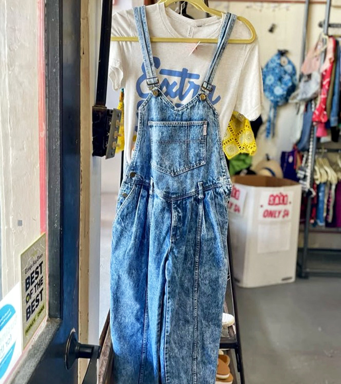 Denim overalls paired with a graphic tee: the uniform of people who are effortlessly cool without trying too hard.
