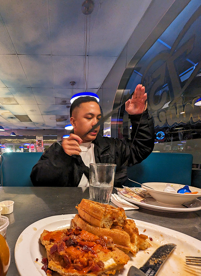 When your French toast inspires a hallelujah hand raise, you know you've found breakfast nirvana. Praise the maple syrup!