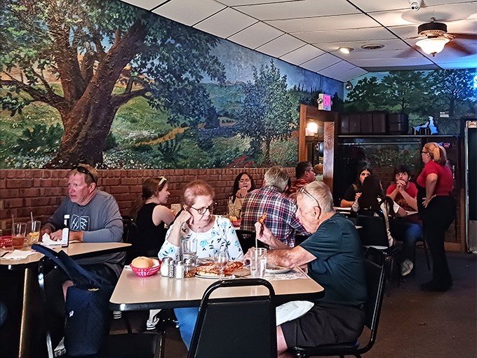 The dining room hums with the beautiful symphony of conversation and clinking silverware&mdash;the soundtrack of community that's as essential as the food itself.