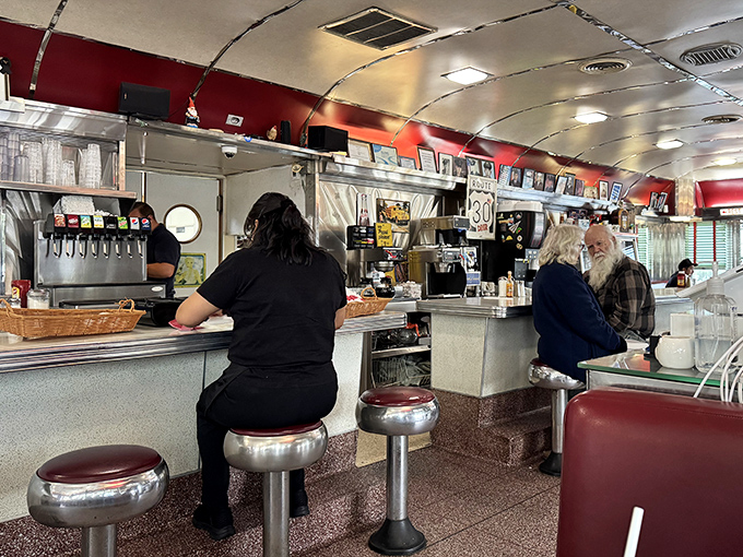 Morning philosophers solving the world's problems one cup of coffee at a time. Diner counters: America's original social network.