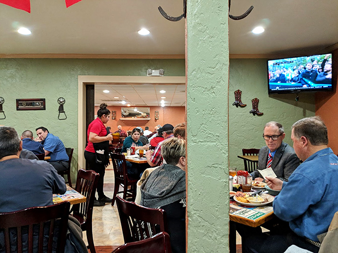 Real people enjoying real food in a space that feels like home, just with better steaks.