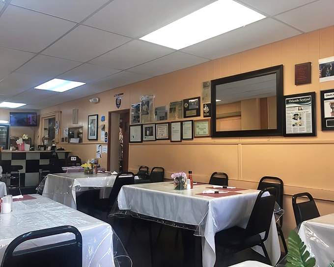 The walls lined with awards and accolades tell you what locals already know - this place has earned its reputation one plate at a time.
